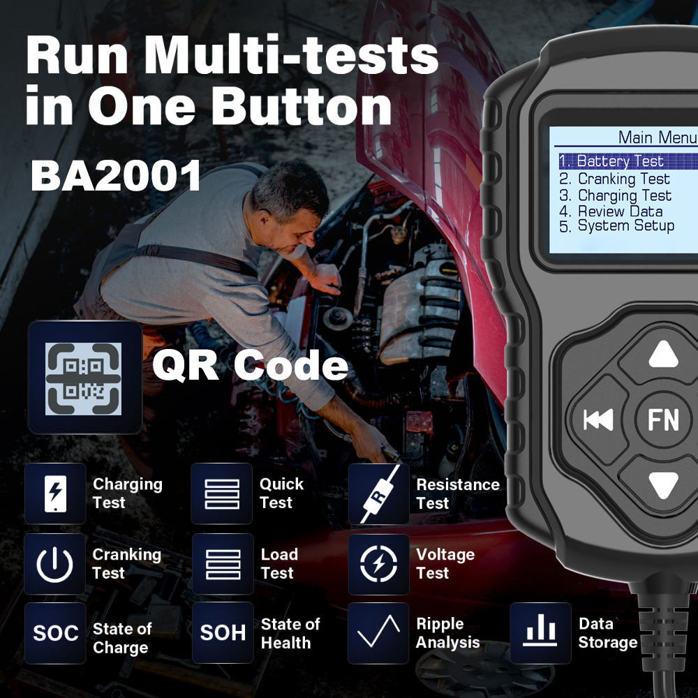 Automotive Battery Load Tester BA2001 Car Battery Analyzer