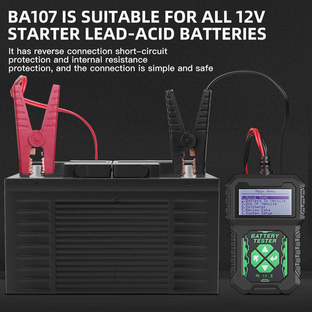 Auto Battery Analyzer Car Battery Tester 12V 100 to 2000CCA