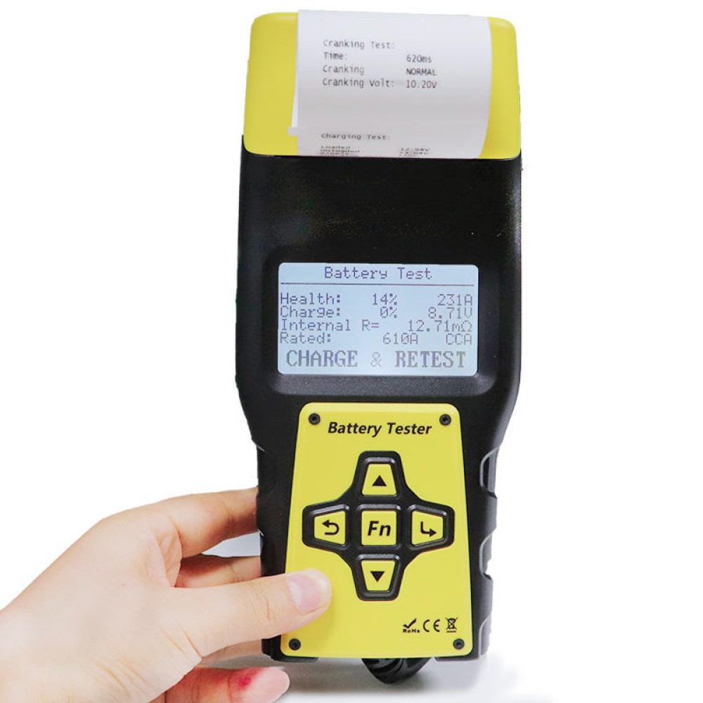 Automotive 12v battery charger battery tester battery monitoring system