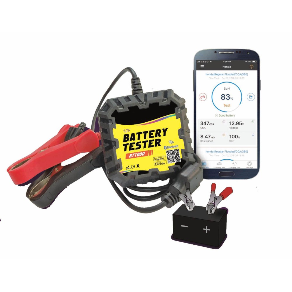 Automotive battery tester digital Lead Acid tester battery Portable ...