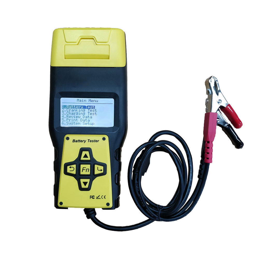 BA1000 12v car motorcycle battery tester with printer 12v 24v battery ...