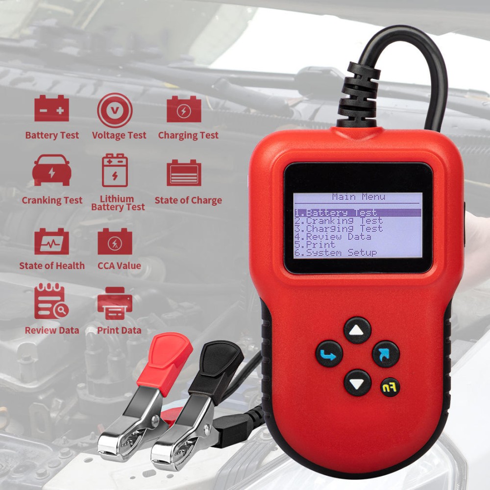 Battery Tester Machine BA106 Lithium Battery Tester for All Cars