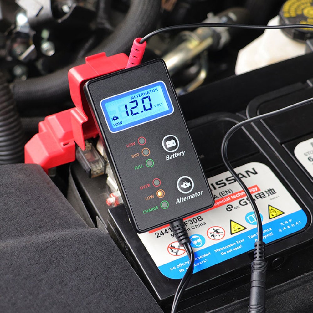 BM901 Vehicle Battery Tester led dysplay Electrical Instruments 12V 15A ...