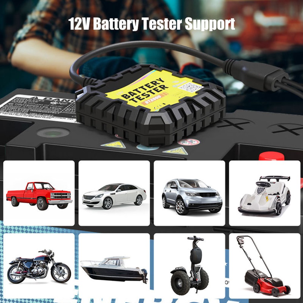 Car Battery Tester 12V Automotive 100-2000CCA Battery Tester Analyzer ...