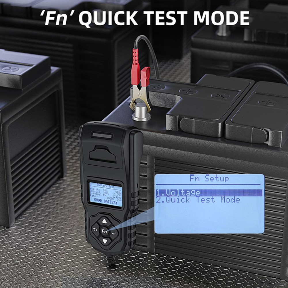 car battery tester printer lead acid 12v car battery digital alternator ...