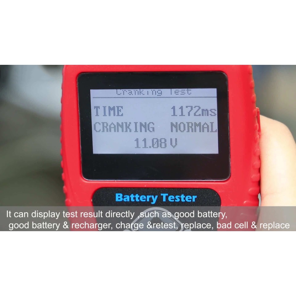 Battery Tester BA101 Lead Acid Battery Tester 12V Car Battery Analyzer