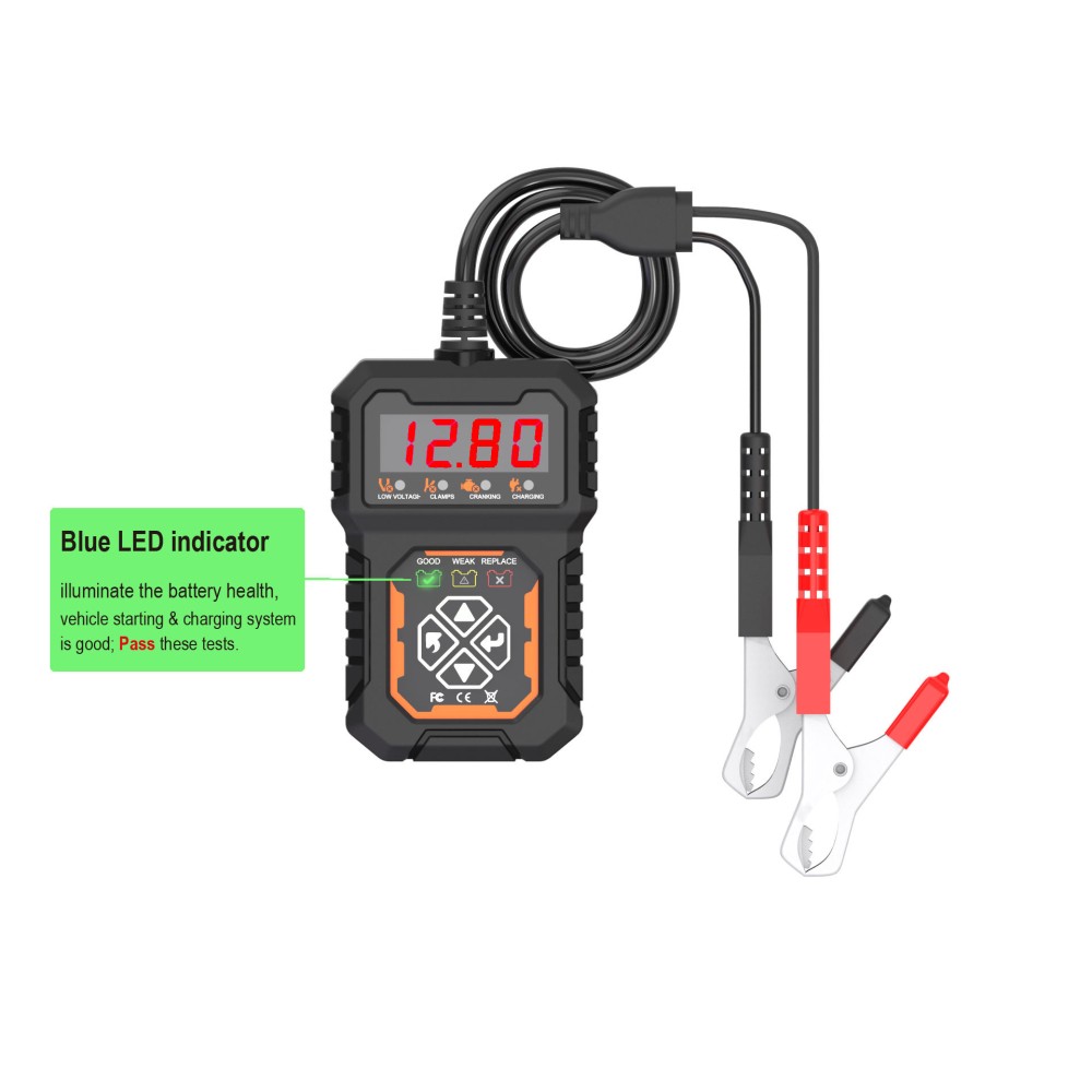 Multifunctional Battery Analyzer Led Display Vehicle Battery Tester For ...