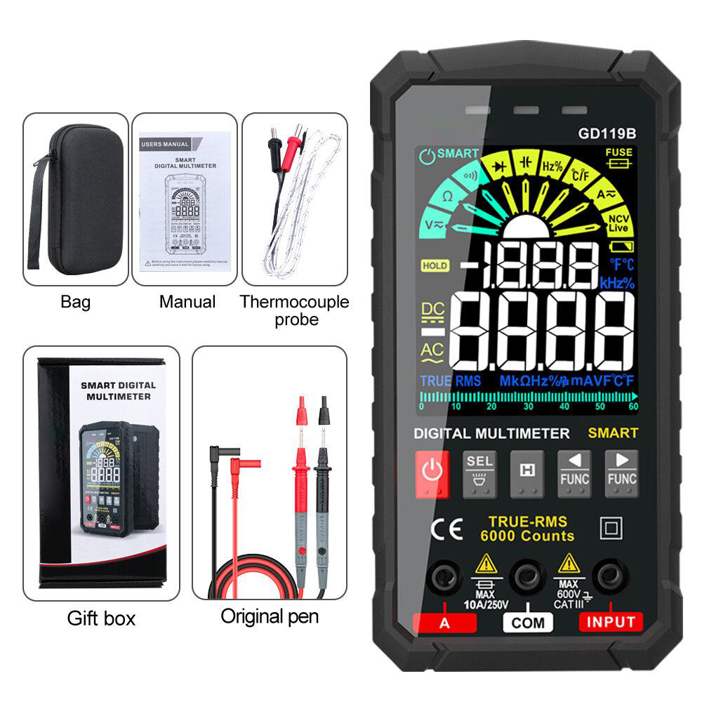NEW Generation Digital Multimeter 600V Ture RMS AC DC NCV