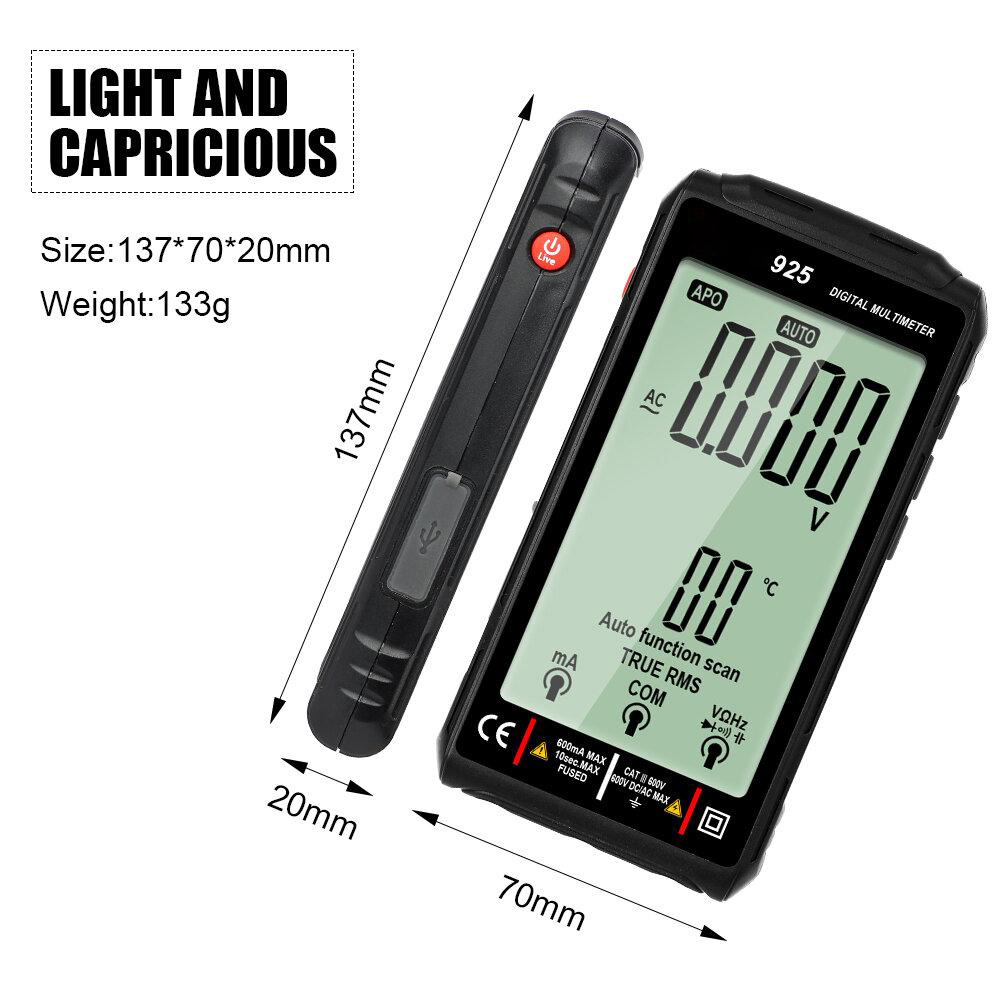 Victor 925 Digital Multimeter Full Screen 10000 Counts LCD