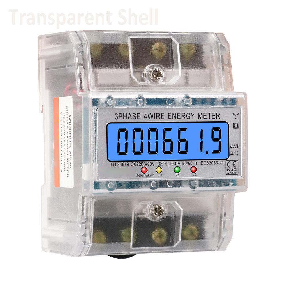 DTS6619 100A LCD Digital Display with Smart Electric Meter