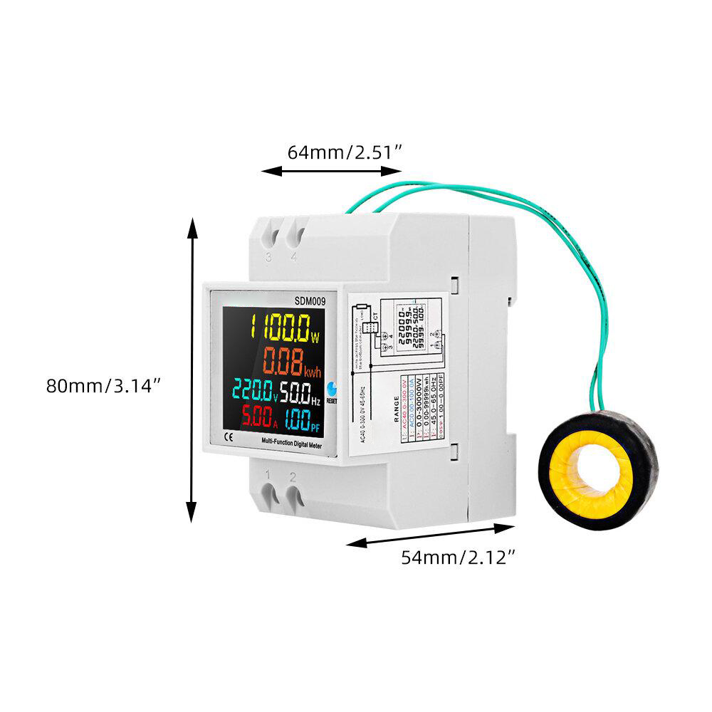 SDM009 AC40-300V Multi-function Measuring Instrument