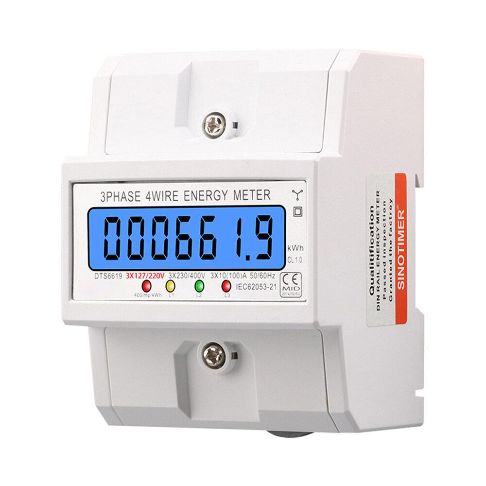 SmartMeter 100A LCD KWh Energy Meter with Three-Phase