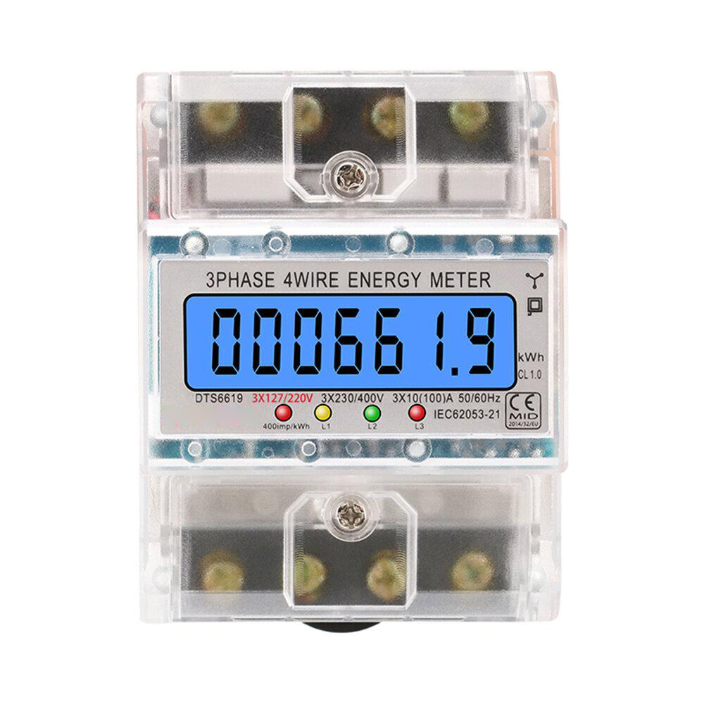 SmartMeter 100A LCD KWh Energy Meter with Three-Phase Backlight Guide ...