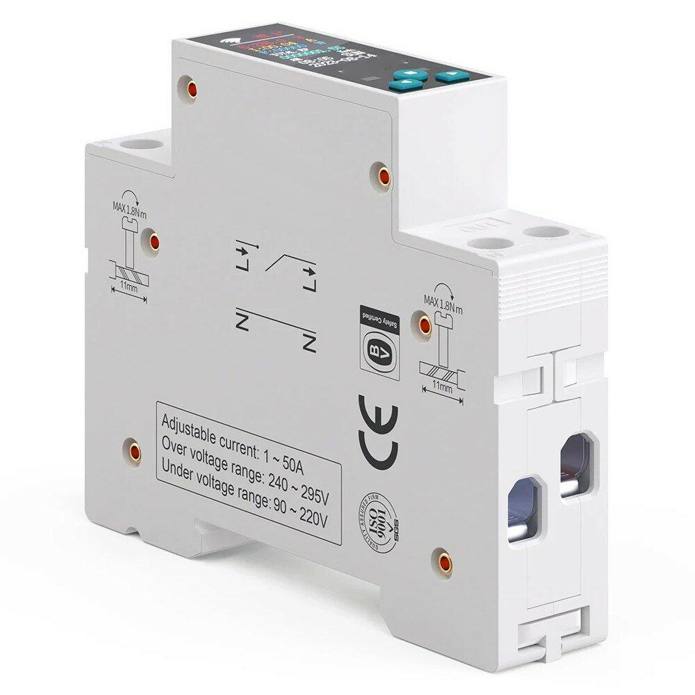 35mm DIN RAIL Switch Intelligent Meter Circuit Breaker
