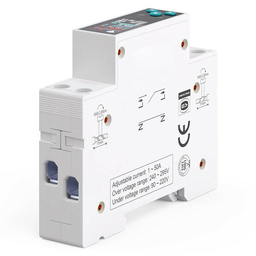 35mm DIN RAIL Switch Intelligent Meter Circuit Breaker