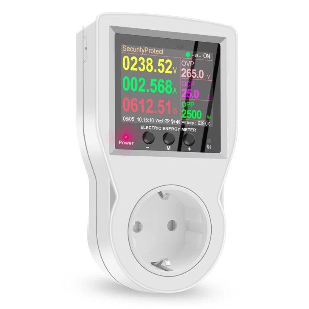 WIFI Digital Wattmeter EU Plug 220V AC Power Meter Electricy