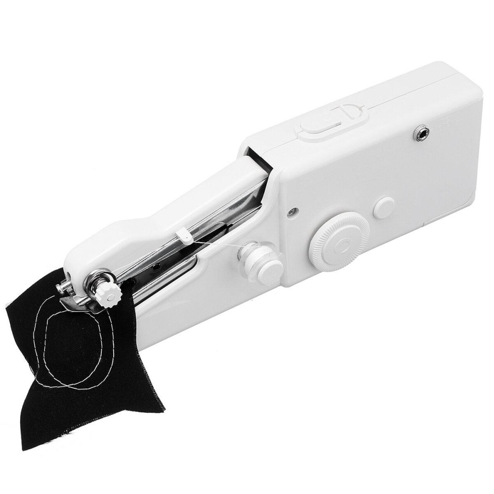 Mini Portable Sewing Machine Handheld Cordless Quick Clothes Stitch For ...