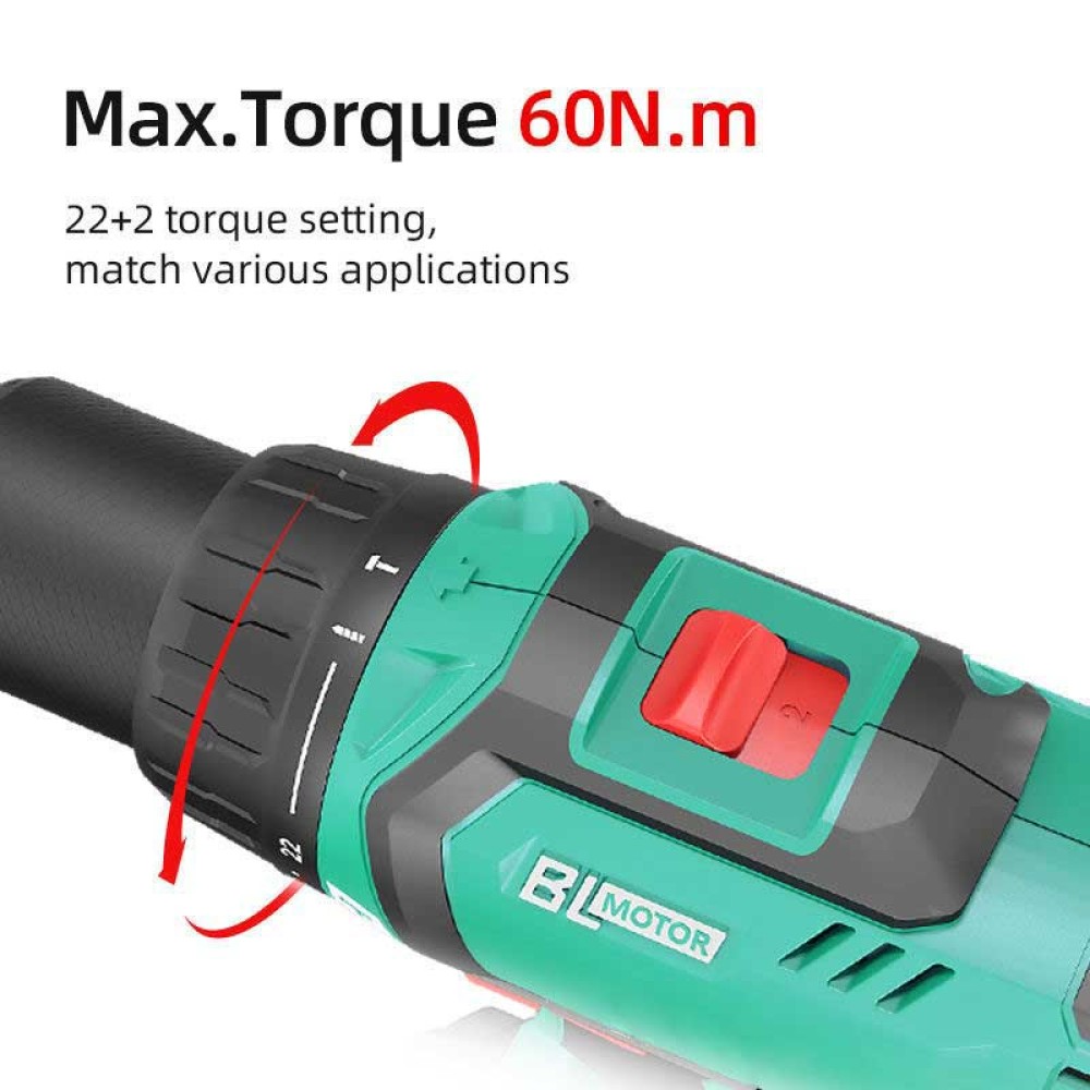 20v battery cordless brushless driver drill