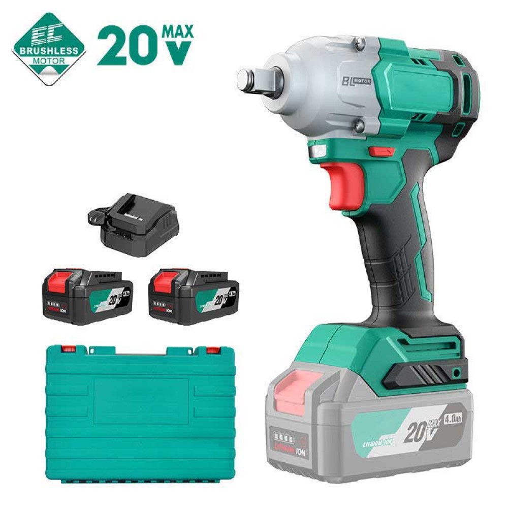 cordless electric brushless impact wrench with smart loosen