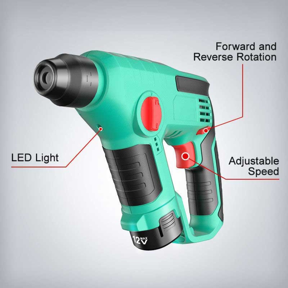 Power Tools ADZC13 12V Battery Cordless Rotary Hammer