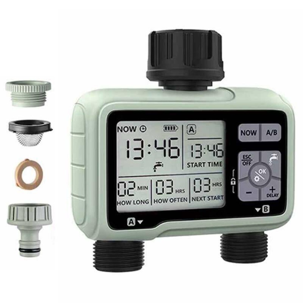 Large Screen Display Irrigation Controller Outdoor 2 Zone