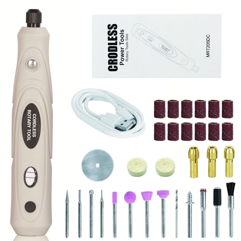 Mini Electric Engraving Cordless Rotary Tool Mini Grinder Machine USB ...