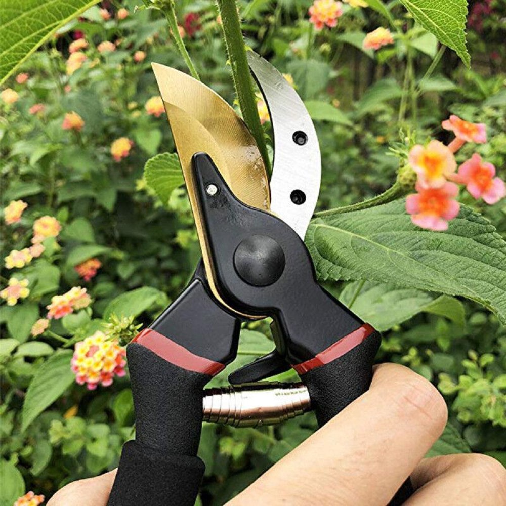 8 Professional Premium Titanium Bypass Garden Clippers