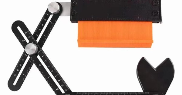 Contour Gauge Profile Tool Adjustable Lock Edge Shaping