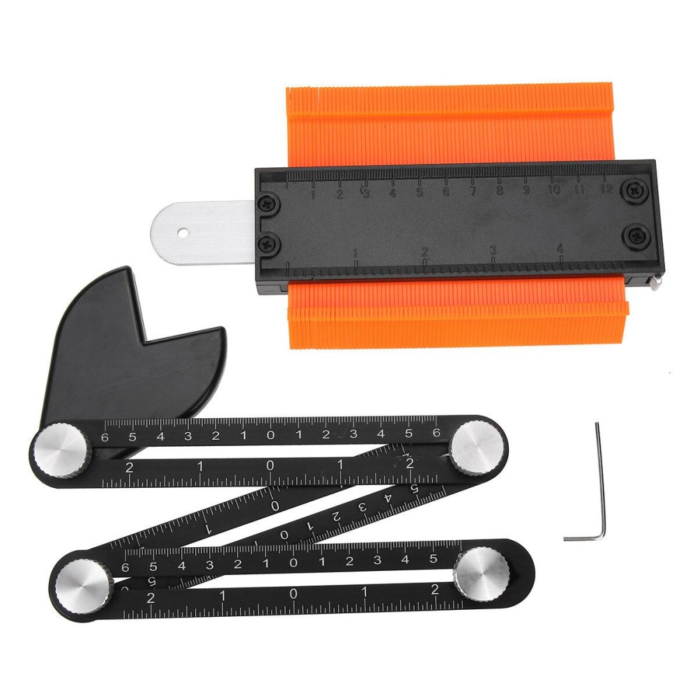Contour Gauge Profile Tool Adjustable Lock Edge Shaping