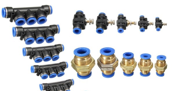 Pneumatic Connector Pneumatic Push In Fittings for Air/Water Hose and ...