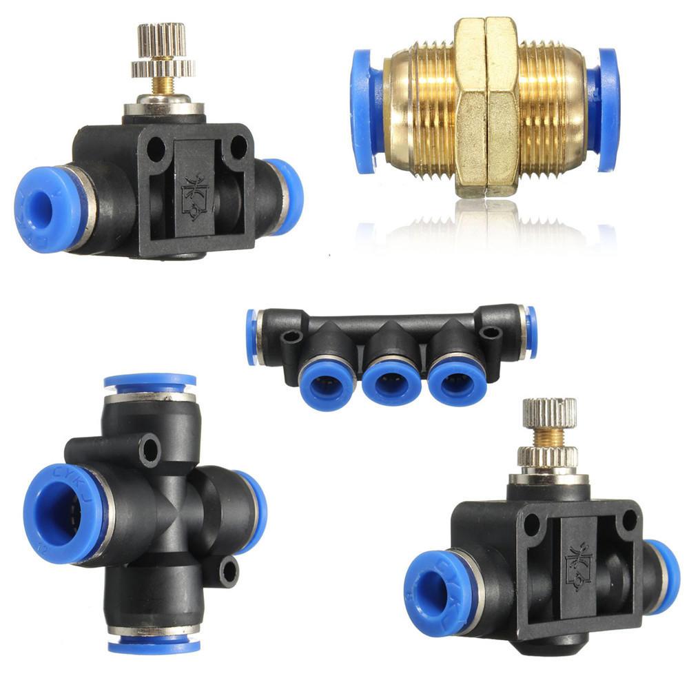 Pneumatic Connector Pneumatic Push In Fittings for Air/Water Hose and ...