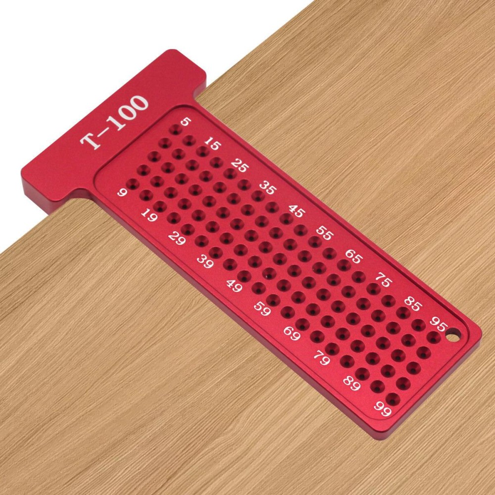 T type Woodworking Scriber Metric/Inch Precision T-Ruler