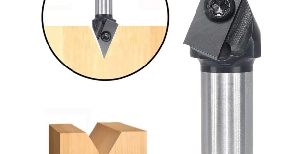 V-Groove Carbide Insert Wood CNC Router Bits Milling Cutter