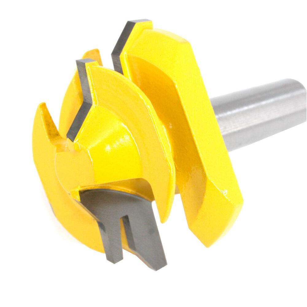 1/4 inch Shank 45 Degree Lock Miter Router Bit Tenon Milling Cutter ...