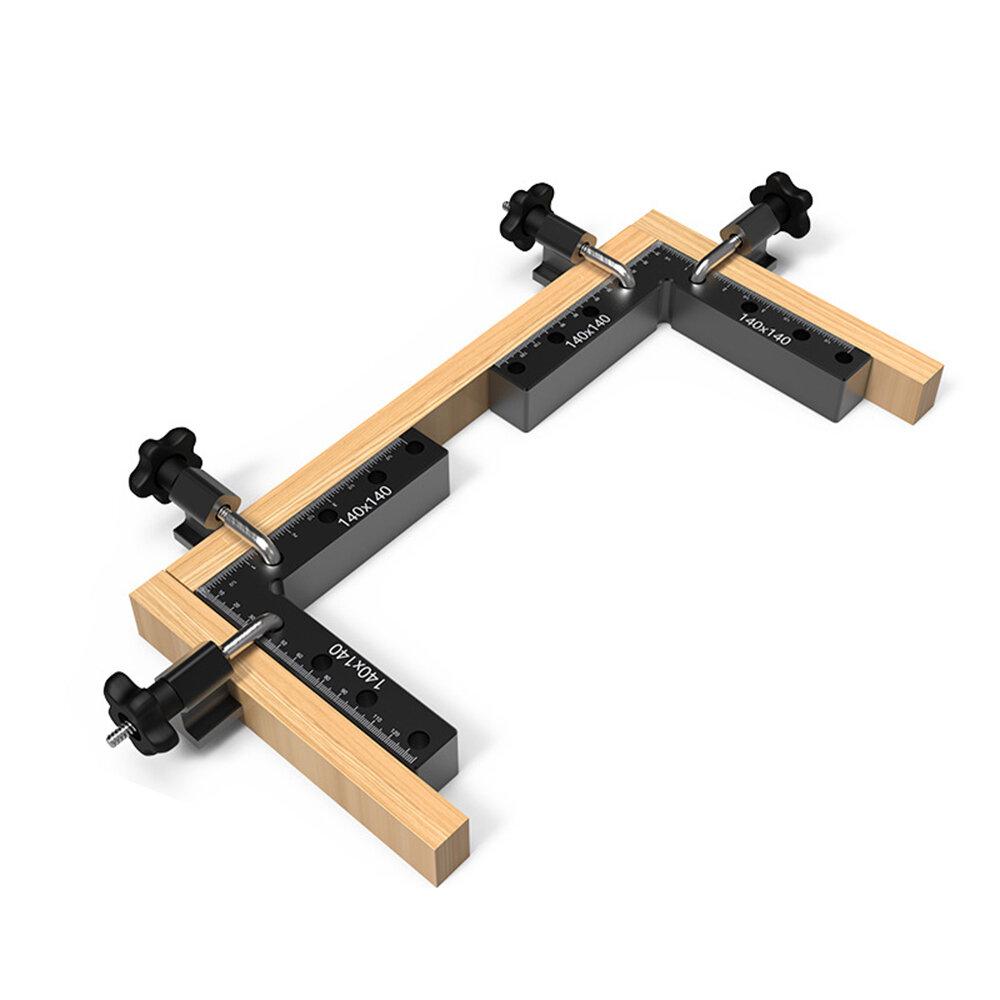 Woodworking Clamp Right Angle Ruler L-Shape Dual Imperial