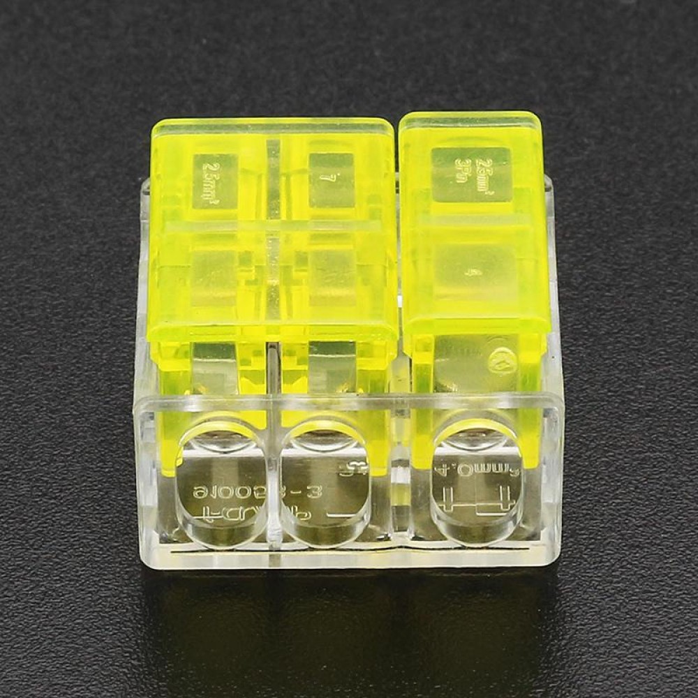 3Pin 1 Way Series Wire Connector Flame Retardant Terminal Block ...