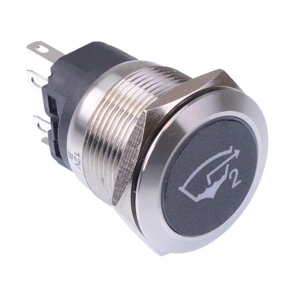 Bilge Pump 2' Blue LED Momentary 22mm Vandal Push Button Switch SPDT 12V