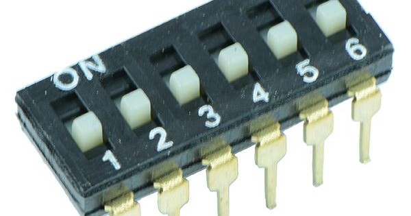 6 Way Low Profile DIL Switch