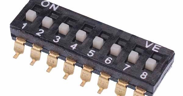 8 Way SMD DIL Switch 2.54mm
