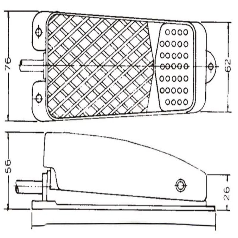 Foot Switches Pneumatic Air Foot Pedal Valve Foot Control Switch
