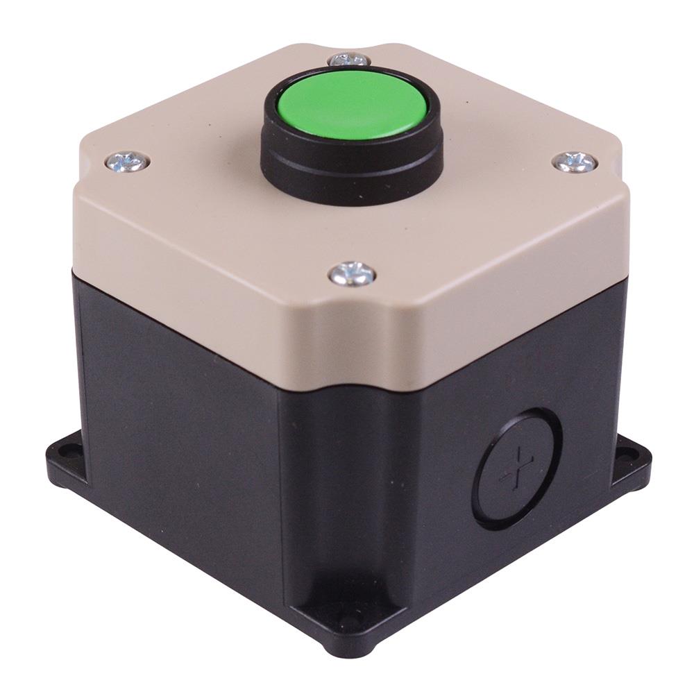 Green 22mm Momentary Push Button Switch Control Station 2NO IP65