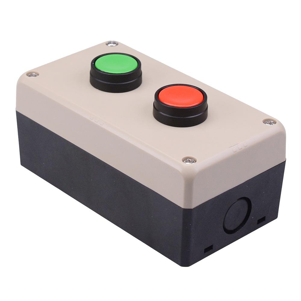 Red and Green 22mm Momentary Push Button Switches Control Station 2NO-1NC IP65