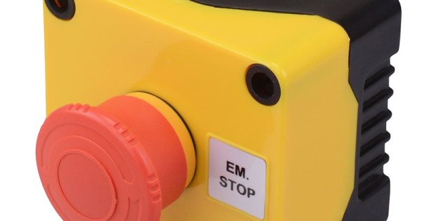 Emergency Stop Switch E-Stop Control Station Yellow/Black 1DE.01.01AB
