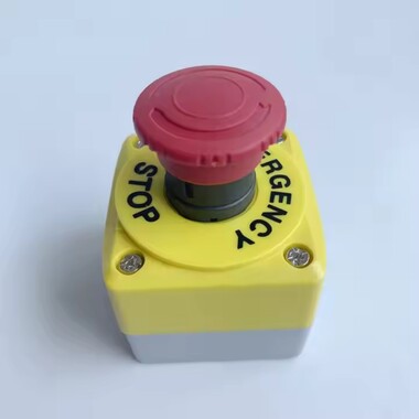 Emergency Stop Switches Push Button Switch Yellow Warning Circle ...