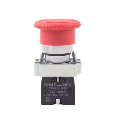 Emergency Stop Switches Push Button Switch Yellow Warning Circle ...