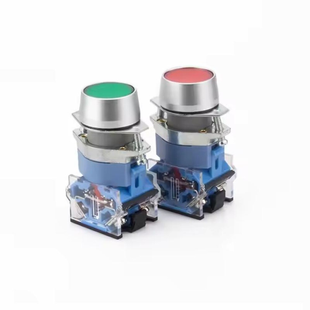 Flat Button Start Control Switch 22mm Emergency Stop Switches Jog ...