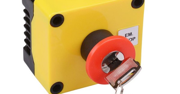 Key Emergency Stop E-Stop Switch Control Station Yellow/Black 1DE.01.03AB