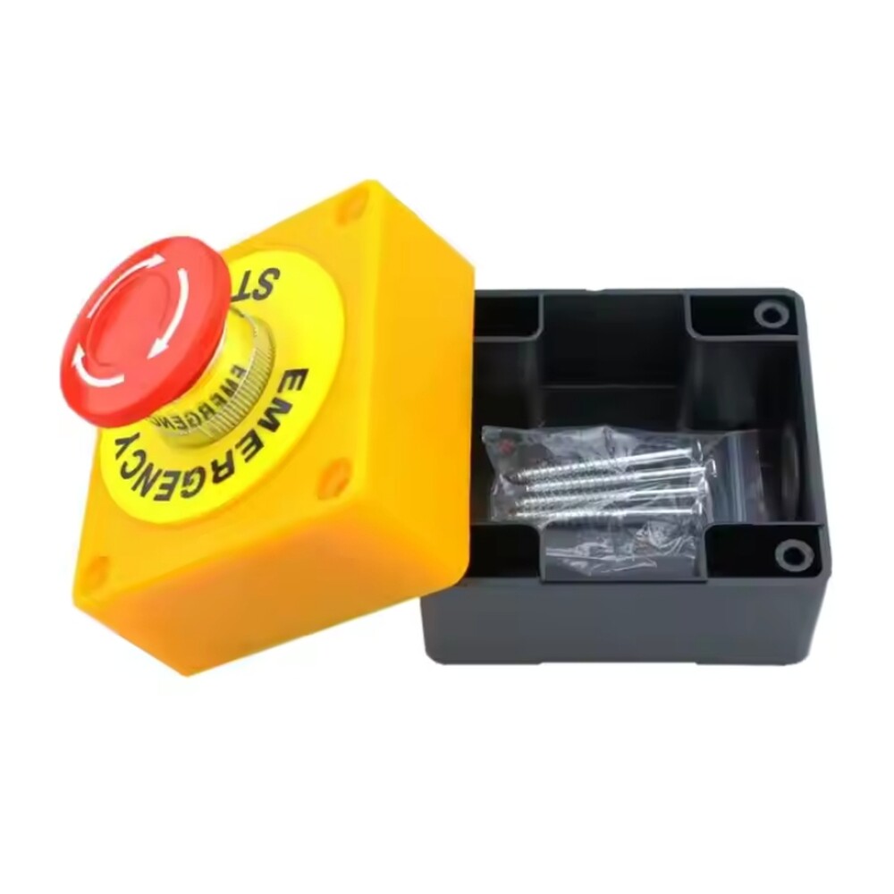 Lift Elevator Safety STOP Emergency Stop Switches Push Button Switch Box Waterproof 1NO 1NC Switch