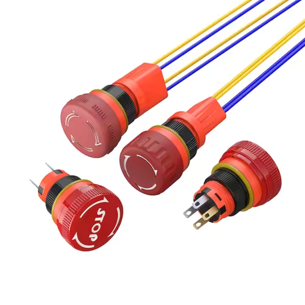Self-Locking Push Button Switch Waterproof Emergency Stop Switches ...