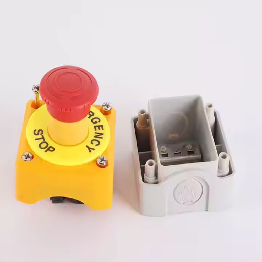 Waterproof Mushroom Emergency Stop Switches Push Button Switch Control Box